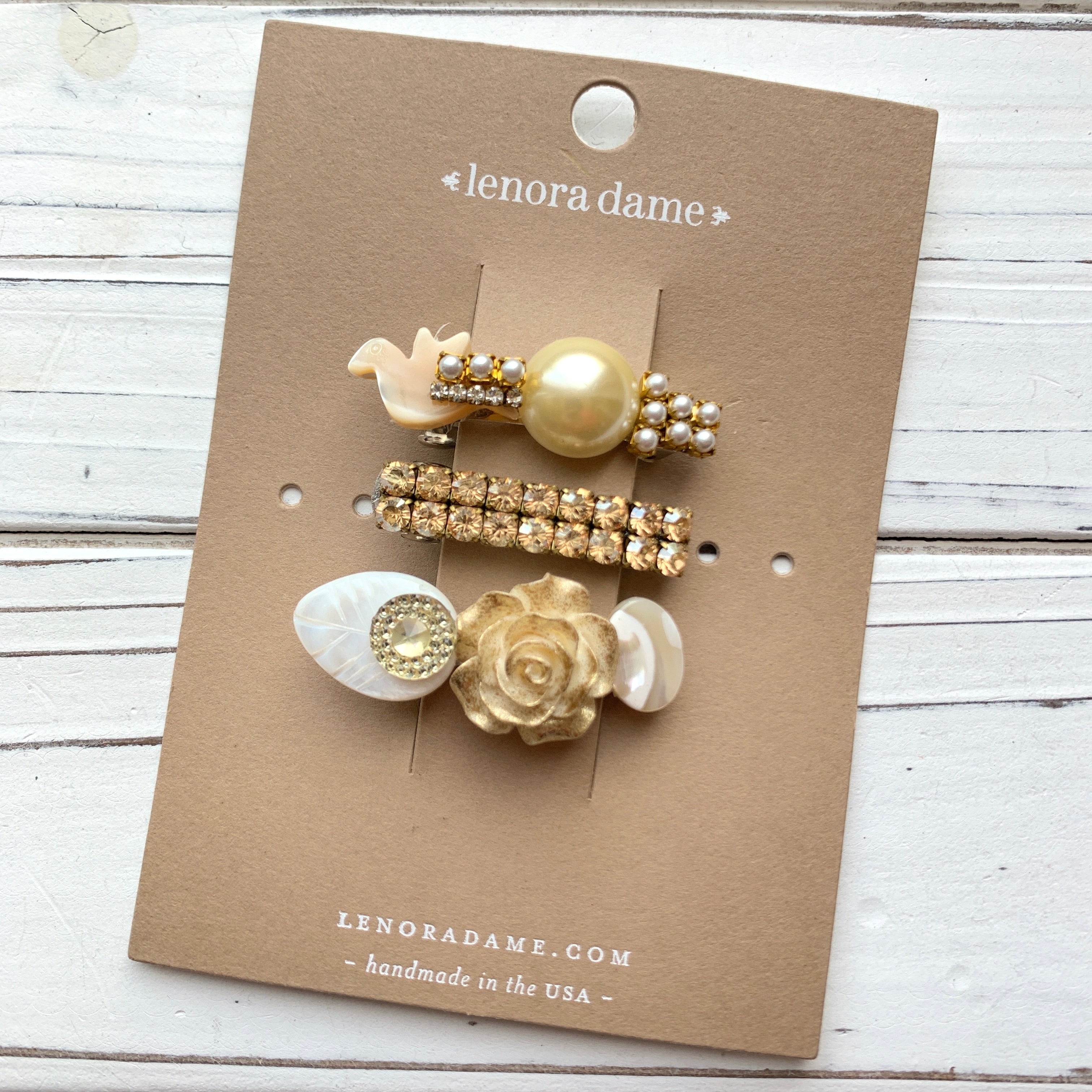 Tea Biscuit Hair Set – Lenora Dame