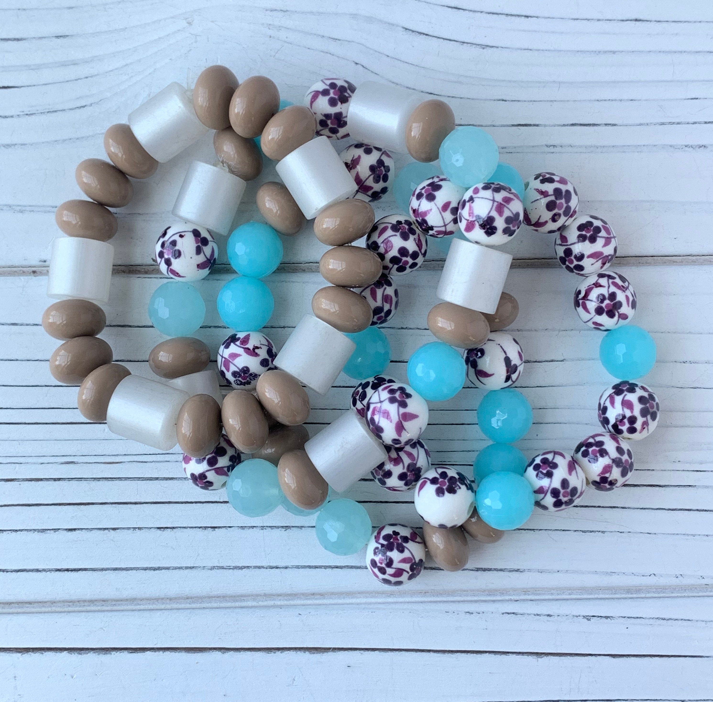 4-Piece French Bread Stretch Bracelet Set – Lenora Dame