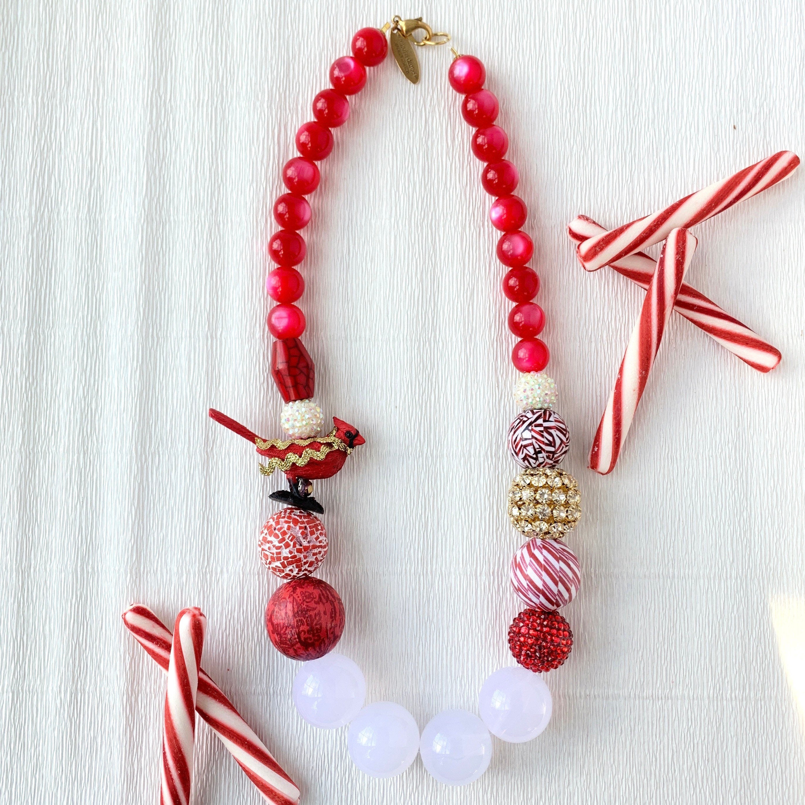 Candace the Cardinal Necklace – Lenora Dame